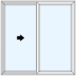 Milgard Trinsic Half Vent XO Windows